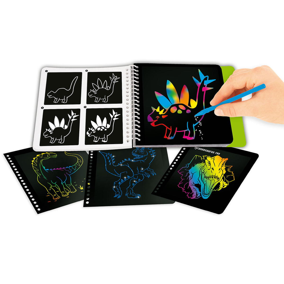Mini magic scratch book - Dino World – Nickery Nook