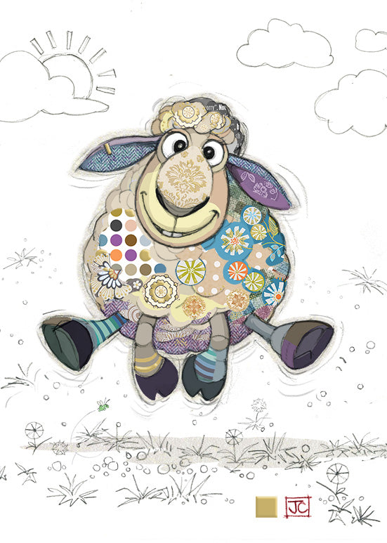 Sasha Sheep - Bug Art greetings cards – Nickery Nook