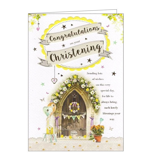 Congratulations on your Christening card – Nickery Nook